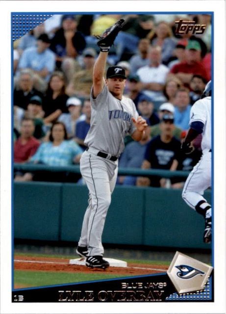 CARTE DE BASEBALL 2009 Topps Toronto Blue Jays #629 Lyle Overbay EUR 1 ...