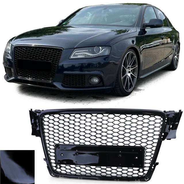 AUDI A4 S4 B8 2008-2012 Rs Style Grille Gloss Black Honeycomb Radiator ...