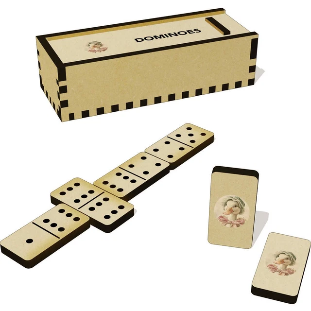 'VINTAGE GOOSE WEARING A Bonnet' Domino Set & Box (DM00046606) £17.99 ...