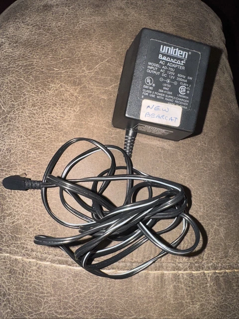 OEM UNIDEN AD-70U Ac Adapter Wall Plug 12V Bearcat Scanner Radio Power ...