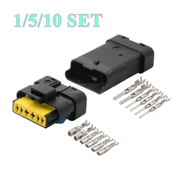 2 PIN DELPHI Automotive Connector Plug Socket Kit for Citroen Peugeot ...