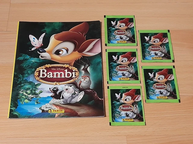RARE PANINI 2005 Walt Disney Bambi Empty Sticker Album With 5 Packs Of ...