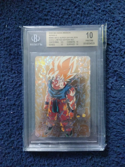 CARTE SUPER SAIYAN Son Goku Bm3-sec2 Bgs 10 Super Dragon Ball Heroes édition limitée EUR 117,16 ...
