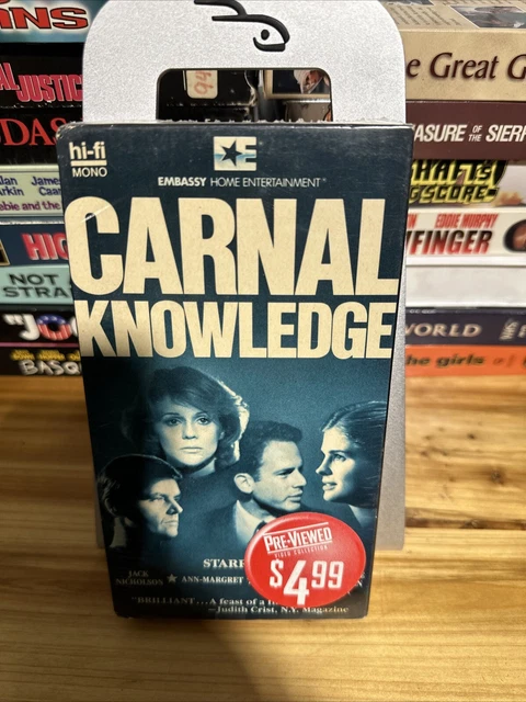 CARNAL KNOWLEDGE (1971) - (VHS, 1985 Box) - Jack Nicholson - NEW $11.50 ...