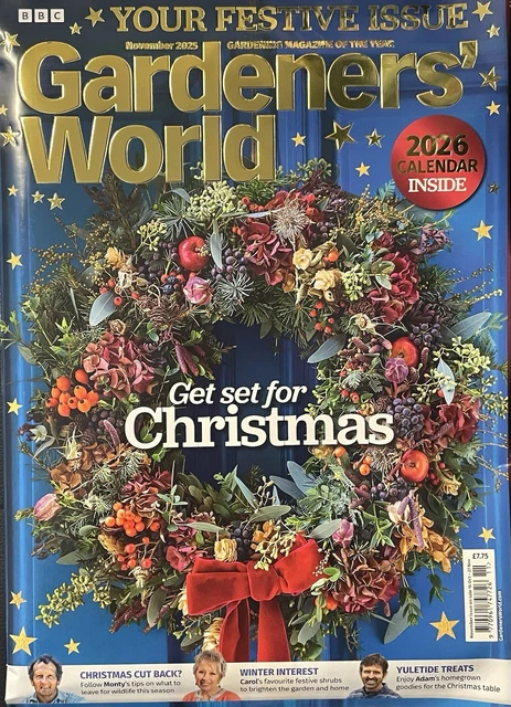 BBC GARDENERS WORLD Magazine Issue November 2025 £13.01 - PicClick UK