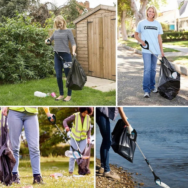 INDUSTRIAL PICK UP Stick Hand Grip Reach Trash Reacher Heavy Duty ...