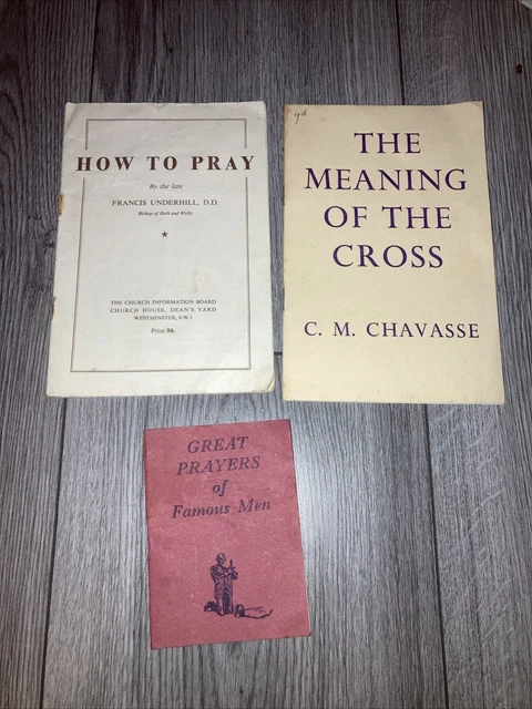 1950S RELIGIOUS X3 Paper Booklets How To Pray & The Meaning Of The ...