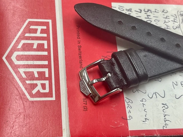 HEUER BUCKLE CATALOG type Long 18mm dress band Heuer Carrera 2447 ...