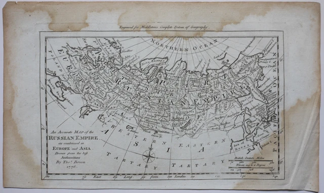KARTE: ACCURATE MAP of the Russian Empire as contained in Europe and ...