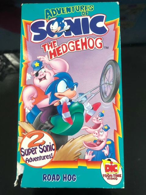 BANDE VHS ADVENTURES of Sonic the Hedgehog Road Hog DiC Toon Time Video ...