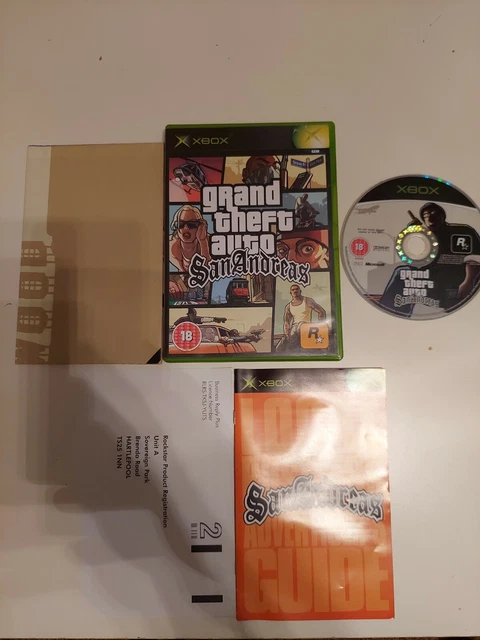 GRAND THEFT AUTO (GTA) : San Andreas pour Xbox original manuel complet ...