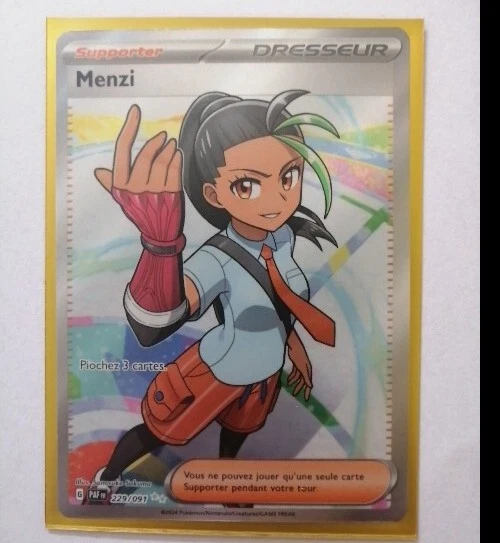 CARTE POKÉMON MENZI FULL ART DESTINEES DE PALDEA 229/091 NEUVE VF EUR 5 ...