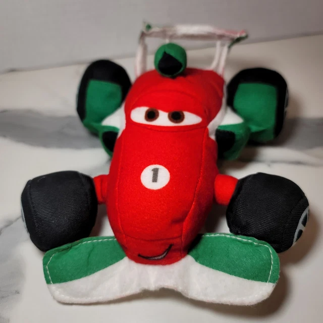 DISNEY PIXAR CARS 2 Francesco Bernoulli Plush Stuffed Toy Italian Race ...