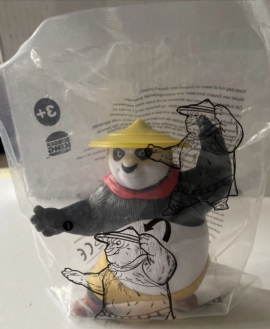 2024 BURGER KING KUNG-FU PANDA #4 PO Happy Meal Toy Sealed 4.6” x 4.25 ...