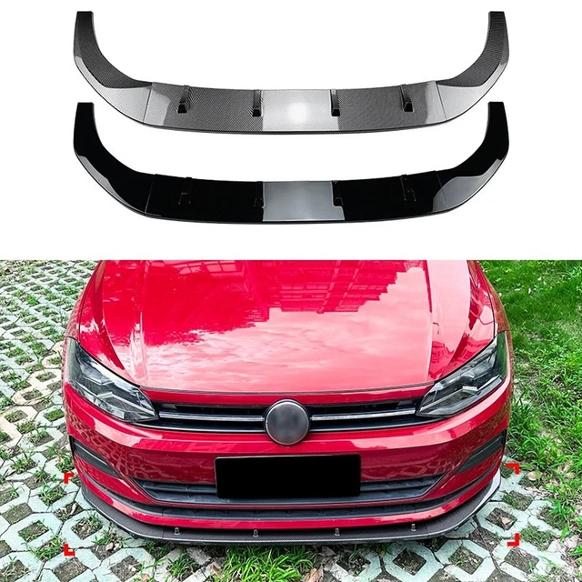 FRONT BUMPER SPOILER Splitter Lip Kit For VW Polo MK6 GTI 5 Door 2019 ...