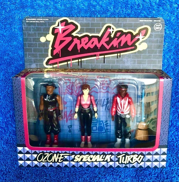 NEW BREAKIN 1984 Movie 3-Pack Super7 Breakdance ReAction Ozone Special ...