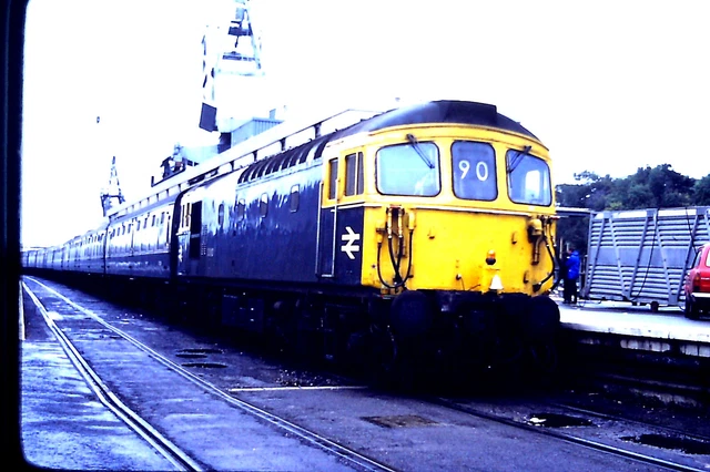 ORIGINAL 35MM BR Col/Slide Class 33 33110 Weymouth Quay on 8/7/79 ...