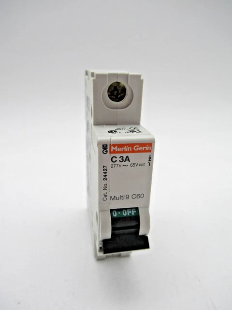 MERLIN GERIN DISJONCTEUR 24427 C3A Disjoncteur 3A 2P 277V Multi9 C60 Neuf EUR 22,81 - PicClick FR