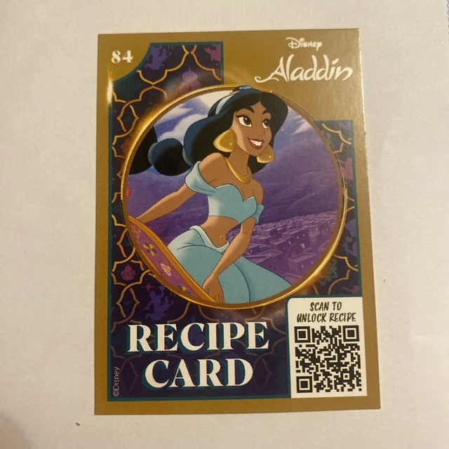 MORRISONS DISNEY CHRISTMAS Party Trading Card Aladdin Recipe Card £1.13 ...
