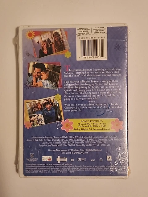 LIZZIE MCGUIRE VOL 2 Growing Up Lizzie DVD •BRAND NEW 4 Episodes Disney ...