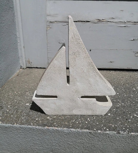 BETON GIESSFORM &SEGELBOOT& 20x5 cm Betongießform Maritim Boot segeln ...
