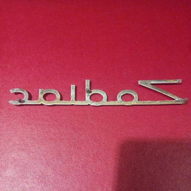 VINTAGE CLASSIC MK 3 Ford Zodiac Boot Script Badge Emblem Used Painted ...