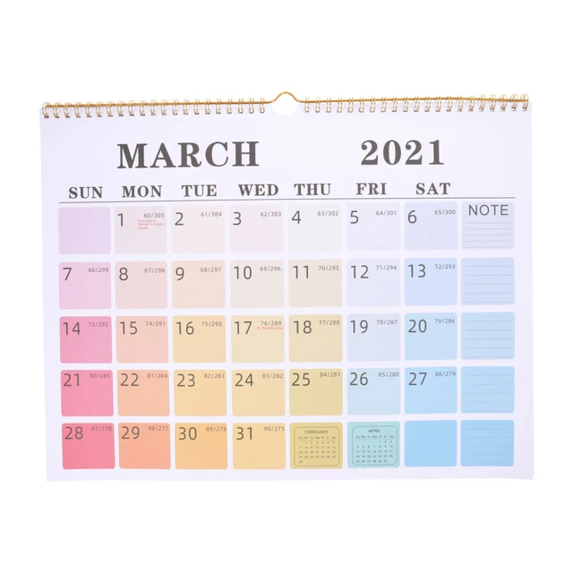 CALENDRIER ANGLAIS DES Tables 2021 Académique Mensuel Bureau EUR 18,45 ...