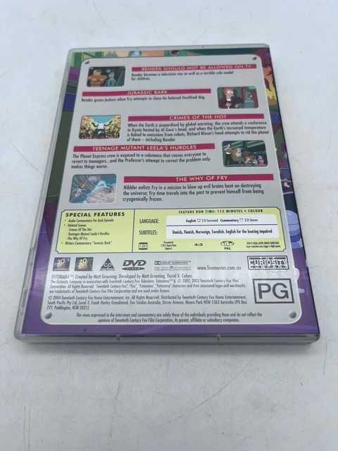 FUTURAMA VOLUME 4 Disc 2 2004 DVD TV series £7.76 - PicClick UK