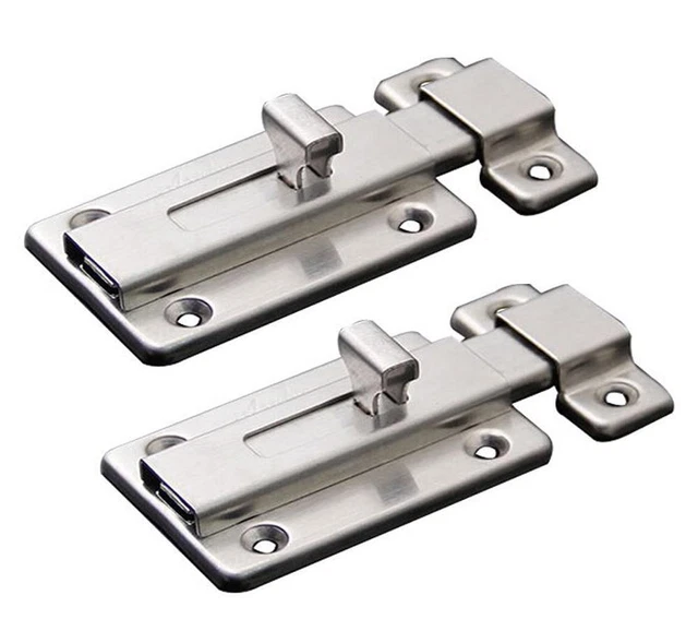 NELXULAS CHIAVISTELLO SCORREVOLE per porta in acciaio inox (4-1/5) EUR 23,40 - PicClick IT