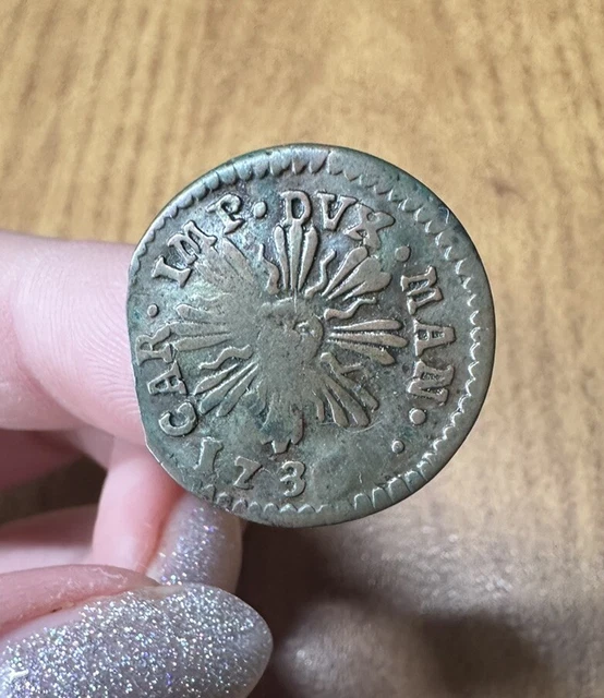 ANCIENNE MONNAIE MANTOVA Carlo VI D’Habsbourg 1 Soldo 1736 ? Pk EUR 29 ...