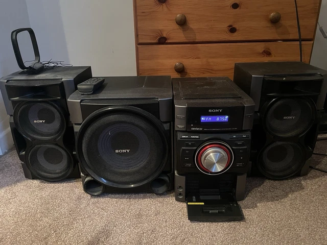 SONY GENEZI MINI Hi-Fi Component System MHC-EC99I iPod Dock Subwoofer ...