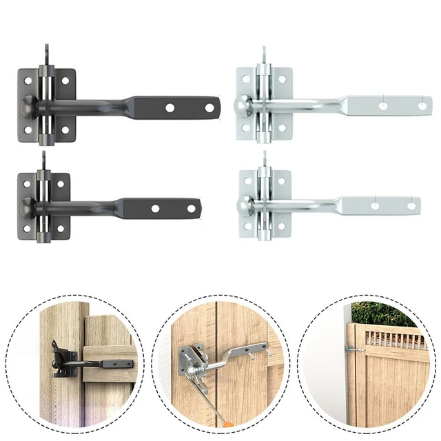 FENCE LATCH DOOR Lock Fence Latch Outdoor Guardrail Lock Buckle Gate ...