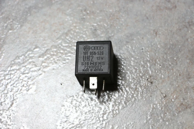 ORIGINAL VW AUDI Siemens 12V relay No. 72 rear windshield wiper ...