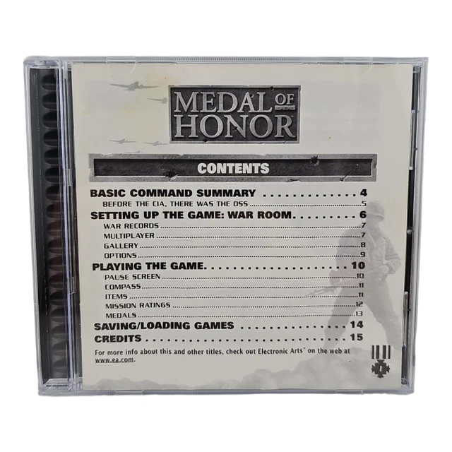 MEDAL OF HONOR [Copie blockbuster] (Sony PlayStation 1, 1999) PS1 | Jeu ...