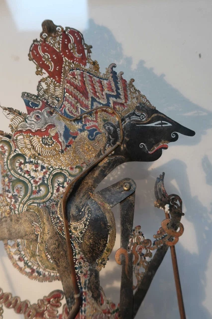 ANTIQUE JAVANESE SHADOW puppet wayang kulit" early 20th century ...