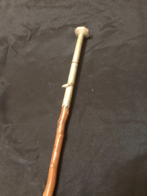 ANCIENNE CANNE BASQUE baton de marche makila neflier 1907 AINCIART a ...