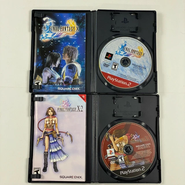 FINAL FANTASY X and X-2 (Sony, PlayStation 2 PS2) Complete Bundle Lot ...