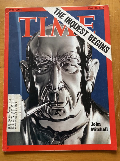 TIME MAGAZINE 1973 Watergate The Inquest Begins John Mitchell Great ...