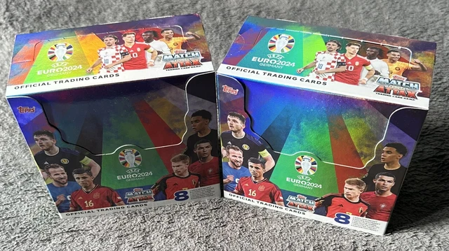 TOPPS MATCH ATTAX UEFA EURO 2024 Trading Cards Collection Full Box ...