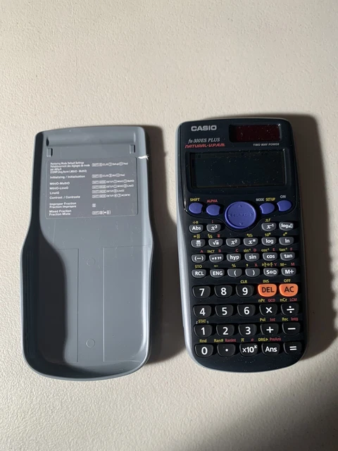 CASIO FX-300ES PLUS Scientific Calculator two way power Solar/Battery ...
