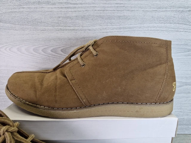 FARAH 'BROOKES' MENS Brown Suede Chukka Boots Size UK 11 EU 45 £22.94 ...