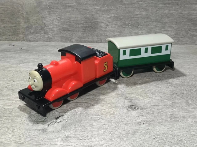 MY FIRST THOMAS the Tank Engine James + Carriage 1995 Golden Bear Vintage Train £12.00 - PicClick UK