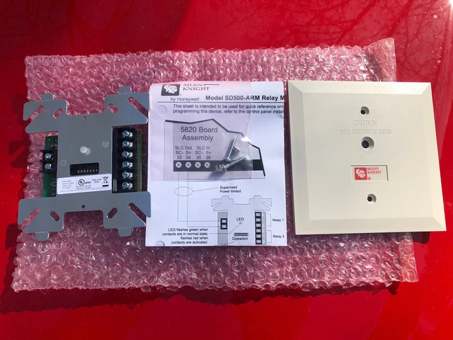 SILENT KNIGHT FIRE Alarm SD500-ARM Addressable Relay Module $149.99 ...