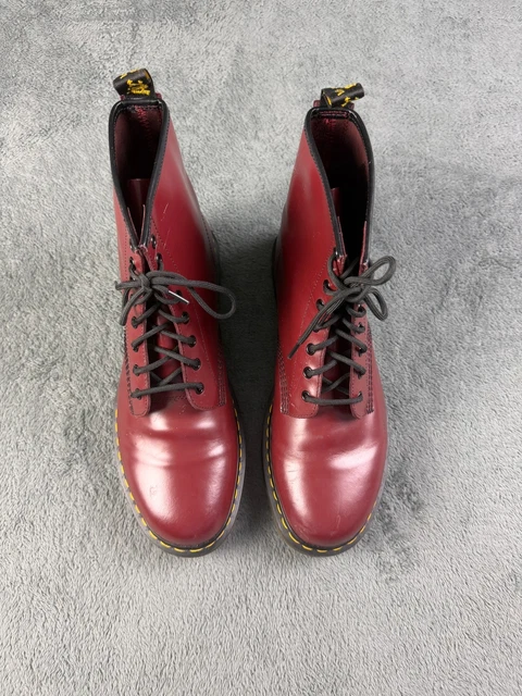 DR MARTEN 1460 Ox Blood Boots Mens UK 12 Mod Casuals Grunge 8 eyelet £ ...