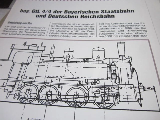 DAMPFLOK BR 98.8 bay GTL 4/4 bayerische Staatsbahn DR Archiv P170 EUR 5 ...