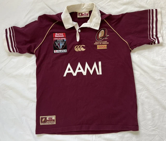 QLD QUEENSLAND MAROONS State Of Origin Canterbury Jersey Size M NRL ...