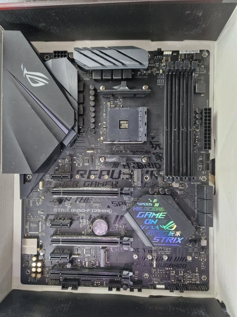 ASUS ROG STRIX B450-F Gaming AM4 Motherboard £99.52 - PicClick UK