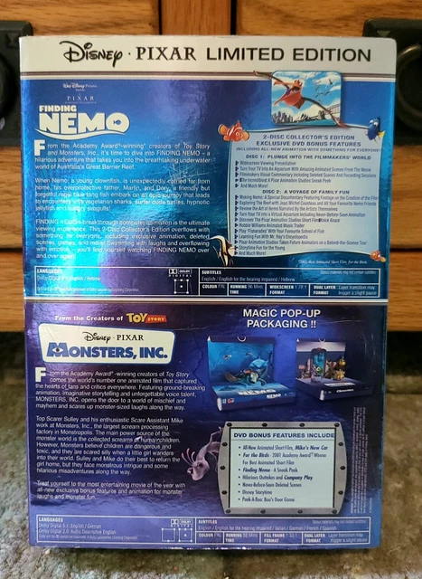 DISNEY PIXAR FINDING Nemo/Monsters, Inc. [limited Edition] (2007 ...