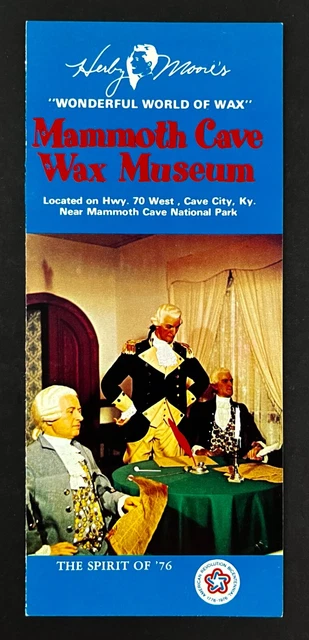 1974 HERBY MOORE'S Mammoth Cave Wax Museum Vintage Kentucky Travel ...