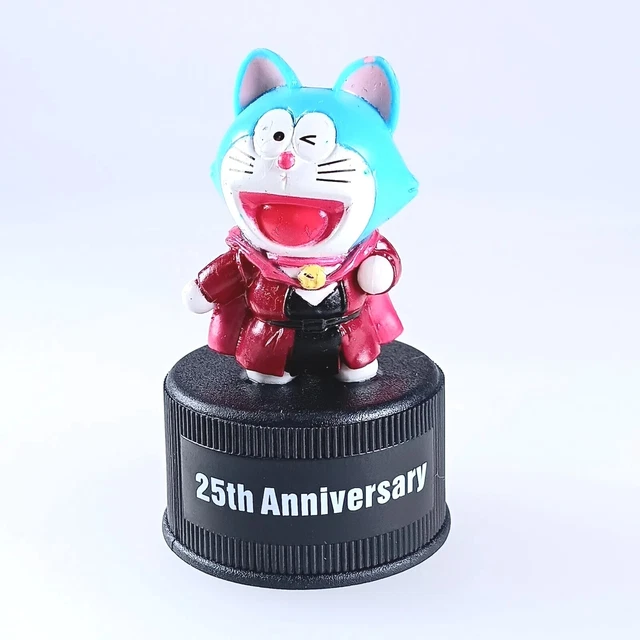DORAEMON MOVIE 25TH Anniversary Bottle Cap Figure Seven-Eleven Limited ...